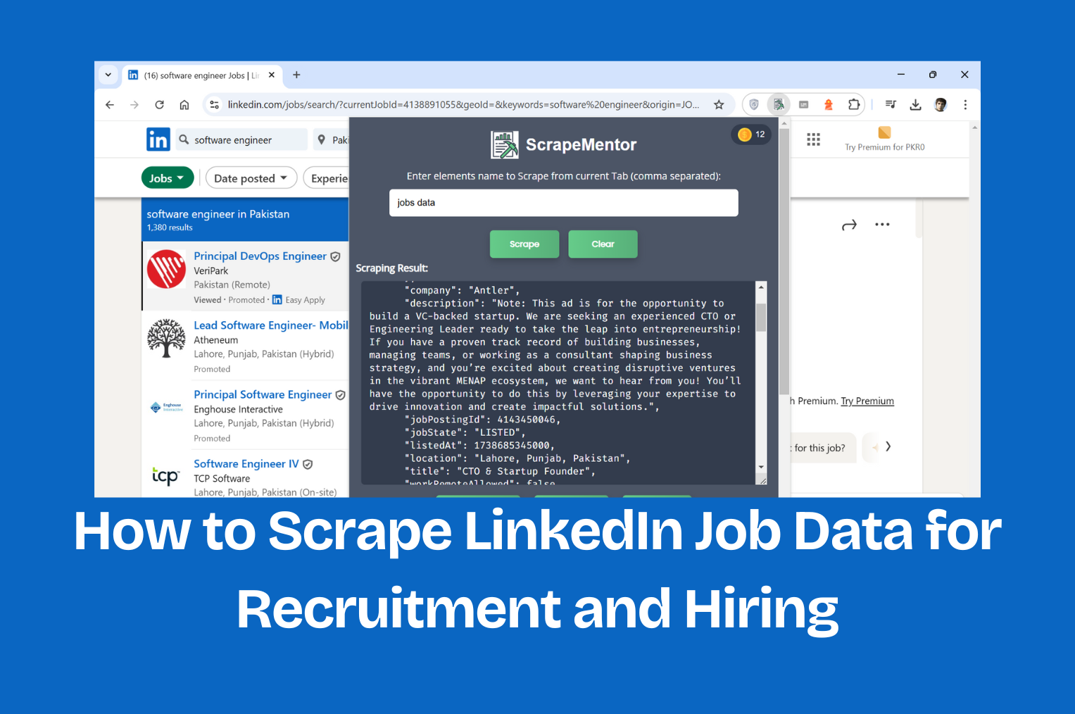How to Scrape LinkedIn Job Data for Recruitment and Hiring